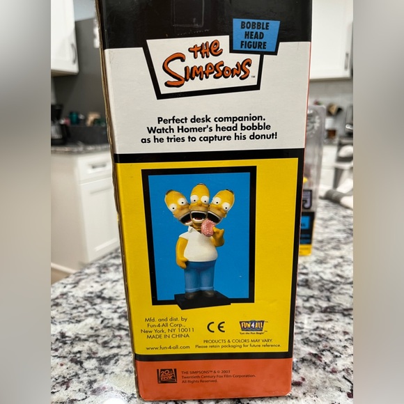 Fun 4 All | Toys | Rare New In Box Homer Simpson Bobblen Head Figure Of ...